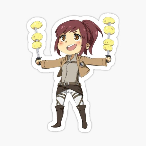 "AoT - Sasha" Sticker by UBlueDuck | Redbubble