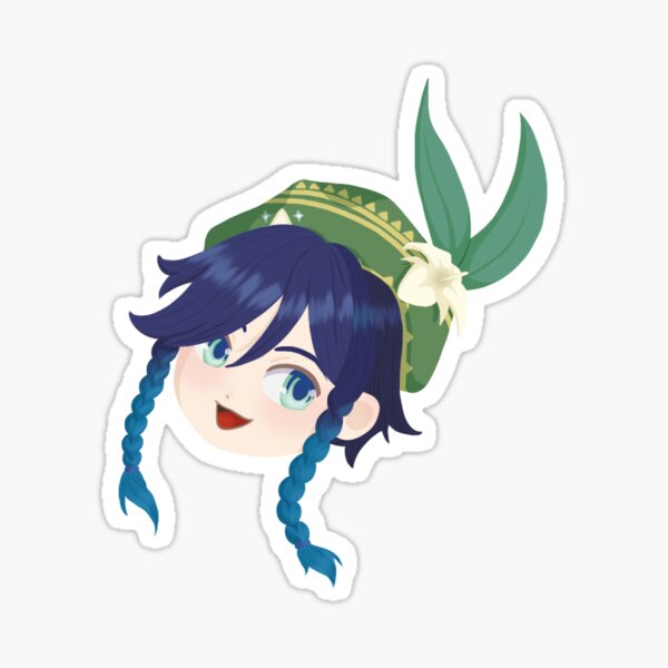"Chibi Venti head sticker" Sticker by JuhKaori | Redbubble