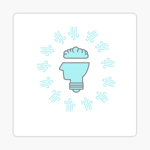 "Open Mind" Sticker by Mindbreeze | Redbubble
