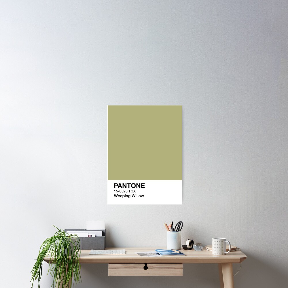 "PANTONE Weeping Willow - Green" Poster for Sale by Mushroom-Gorge ...