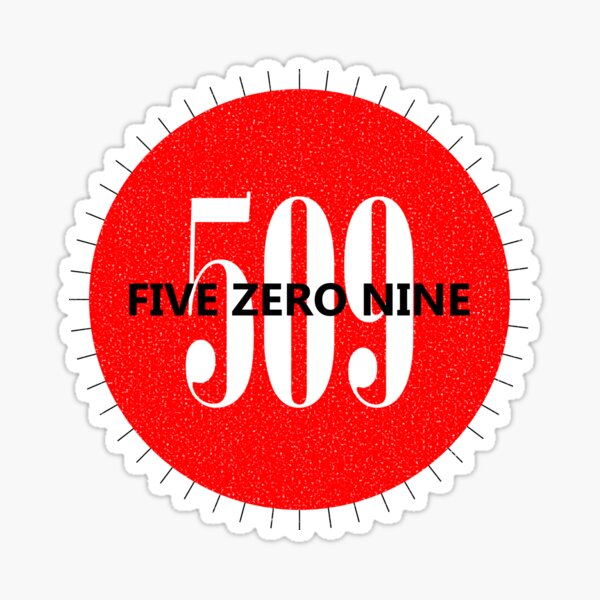 "509" Sticker by Maniwarsi | Redbubble