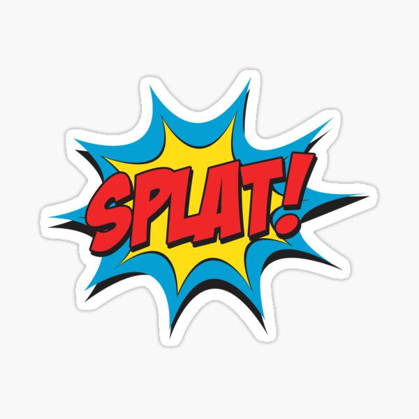 "Splat!" Sticker for Sale by Blaszeart | Redbubble
