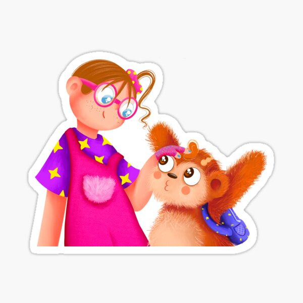 "Posy And Smoosh" Sticker by GoKidGo | Redbubble