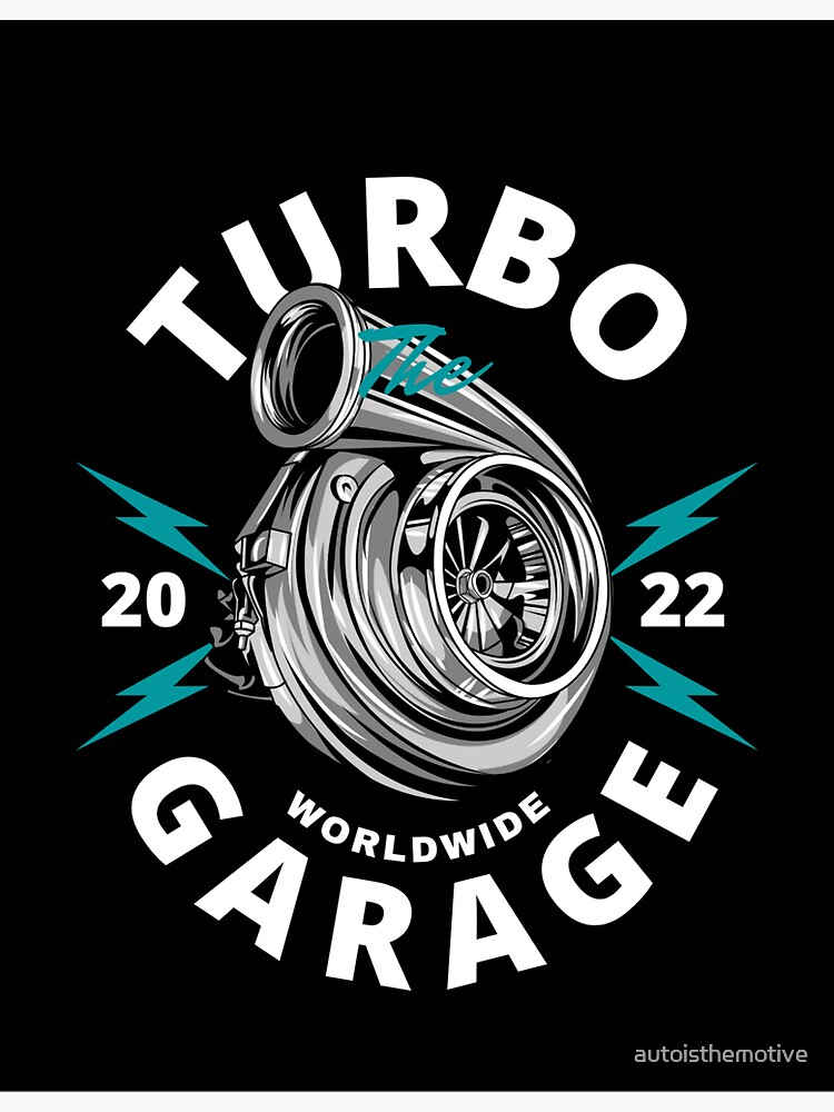 "Turbo Garage" Sticker by autoisthemotive | Redbubble