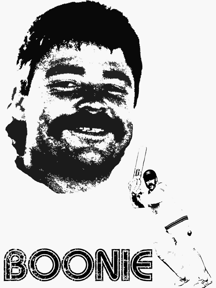 "David Boon Boonie Cricket 1980's Sticker" Sticker for Sale by ...