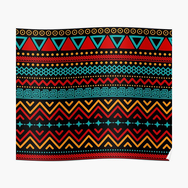 "Ethnic Lines Native Tribal" Poster for Sale by TheHotIgloo | Redbubble