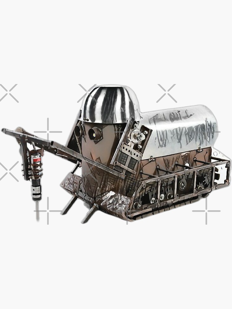 "battlebots-rusty robot" Sticker by ESTAFOX | Redbubble