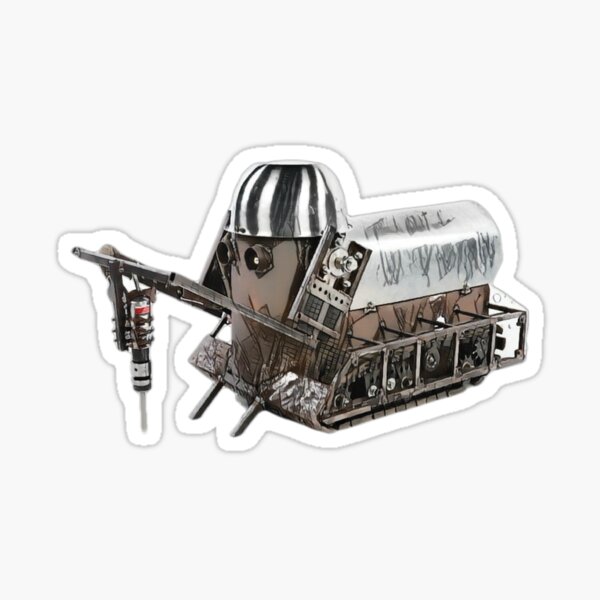 "battlebots-rusty robot" Sticker by ESTAFOX | Redbubble