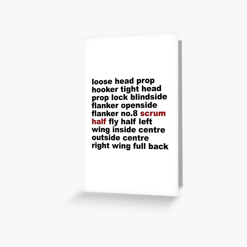 Rugby Positions Scrum Half Greeting Card By Rugbygifts Redbubble rugby-positions-scrum-half-greeting-card-by-rugbygifts-redbubble
