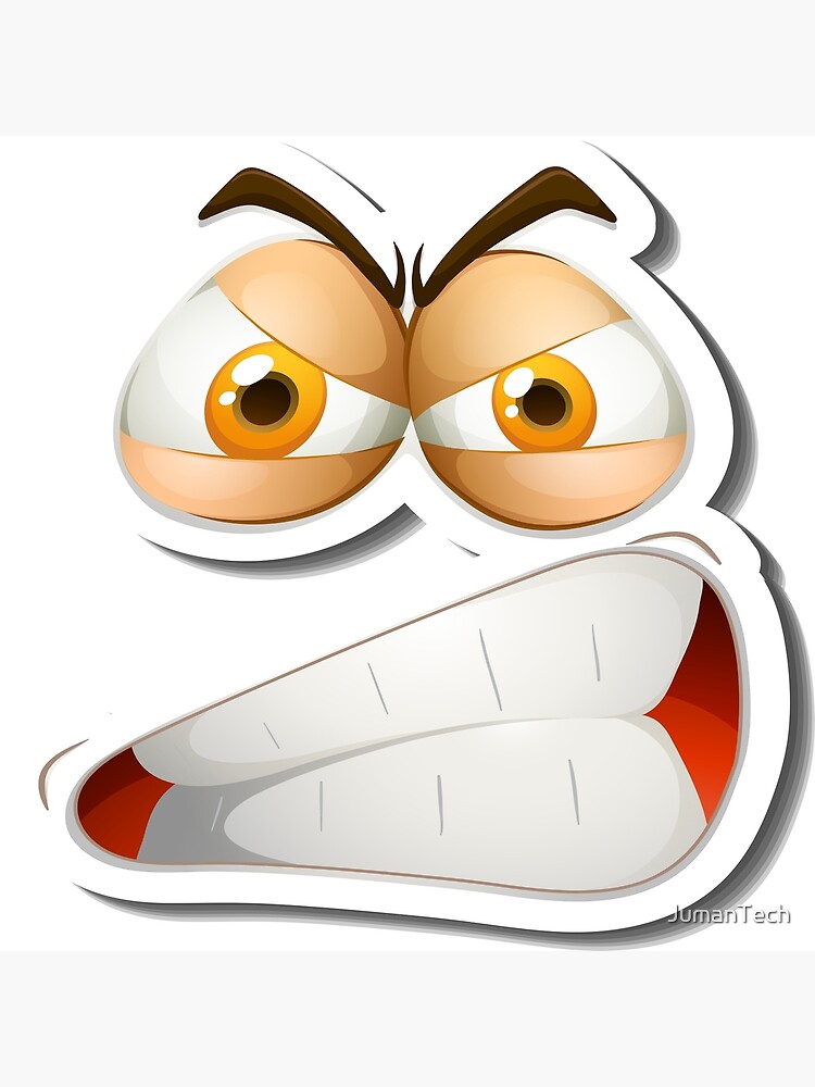 "Angry face" Poster by JumanTech | Redbubble