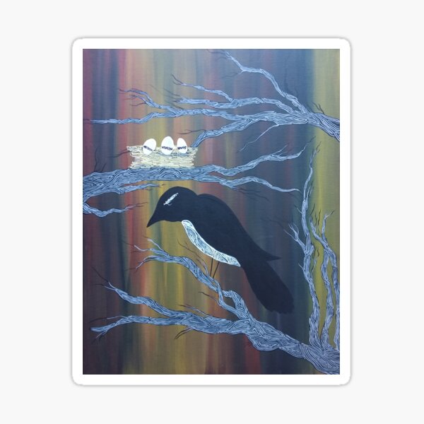 "Willy Wagtail the Messenger Bird" Sticker for Sale by WAKARNANDGULA20 ...