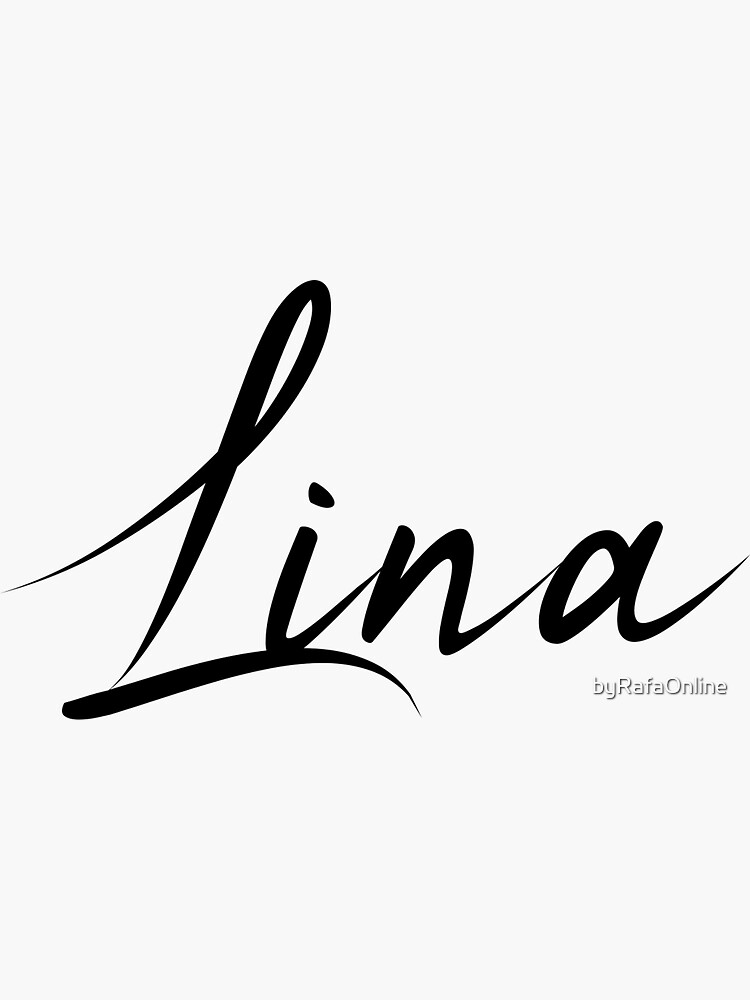 "Lina style" Sticker by byRafaOnline | Redbubble