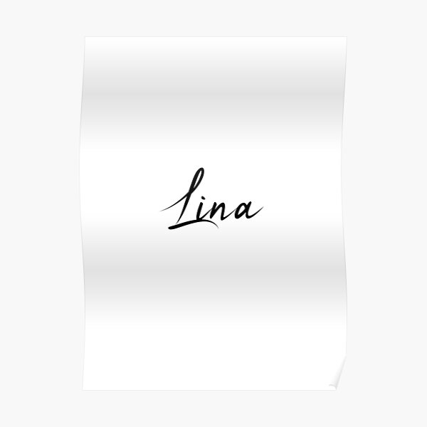 "Lina style" Poster for Sale by byRafaOnline | Redbubble