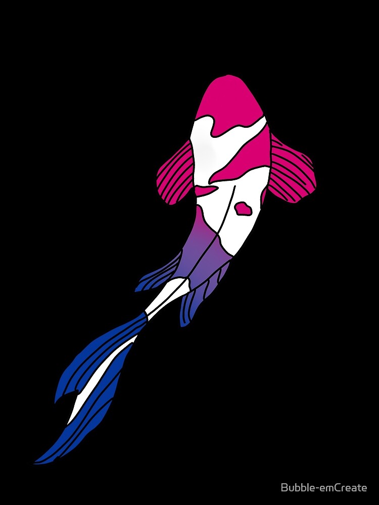 "Bisexual Koi Fish" Poster for Sale by Bubble-emCreate | Redbubble