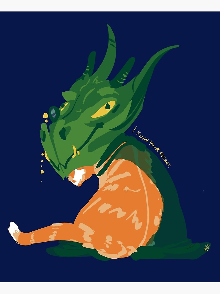 "RP Tabby Cat in Green Dragon Costume for Secret DND LARP" Art Print by ...