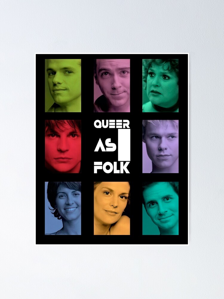 "Queer as folk Colors V2" Poster for Sale by GroupieClub | Redbubble