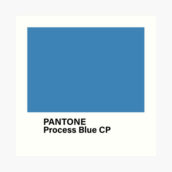 "PANTONE Process Blue CP" Art Print for Sale by princessmi-com | Redbubble