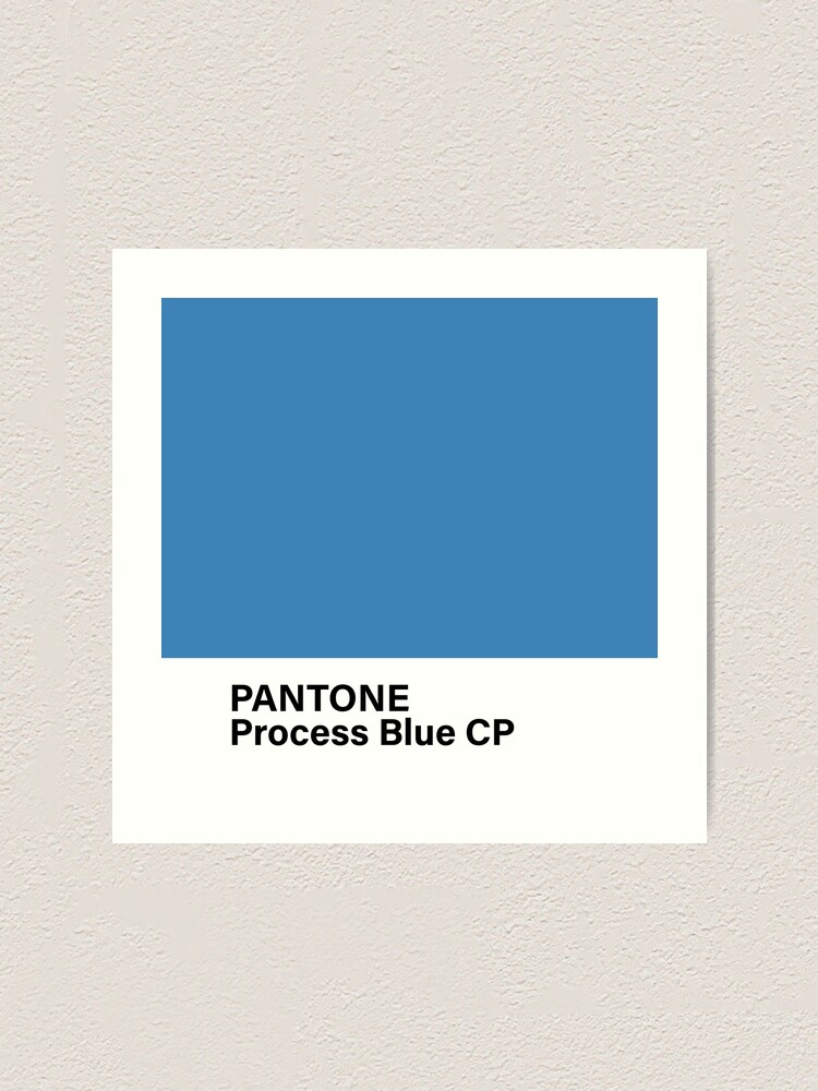 "PANTONE Process Blue CP" Art Print for Sale by princessmi-com | Redbubble