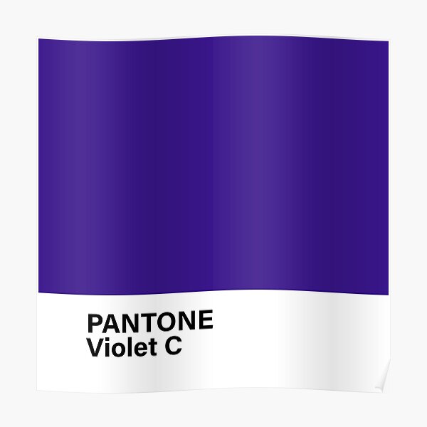 "PANTONE Violet C " Poster for Sale by princessmi-com | Redbubble