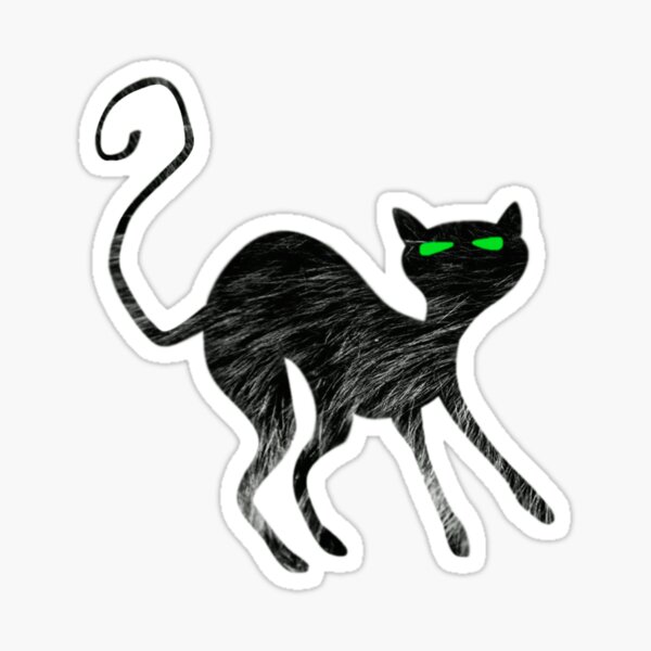 "Cat , Kitty , Cartoon" Sticker by Momo-Stores | Redbubble