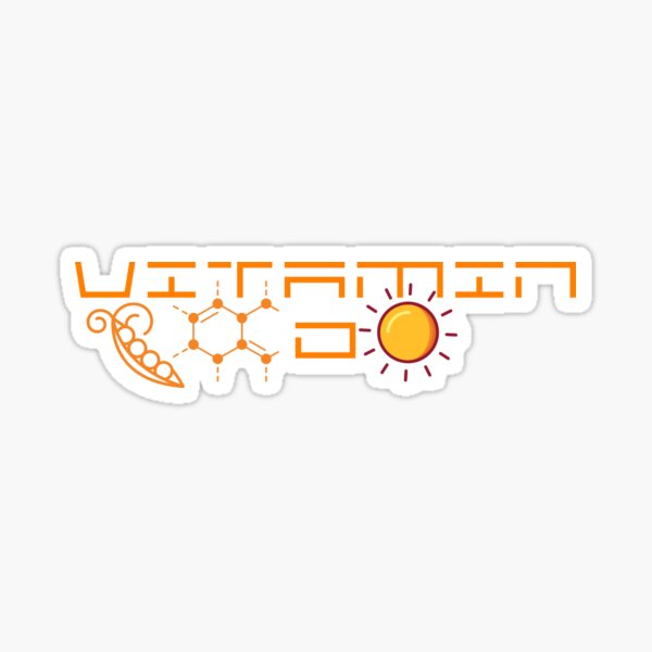 "vitamin D" Sticker for Sale by Weekendfun22 | Redbubble