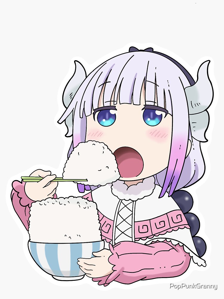 "Kanna Kamui " Sticker by PopPunkGranny | Redbubble