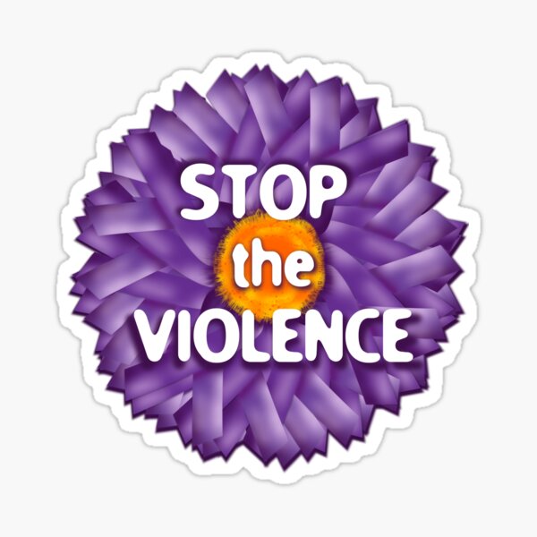 "Stop the Violence" Sticker for Sale by StandAndStare | Redbubble