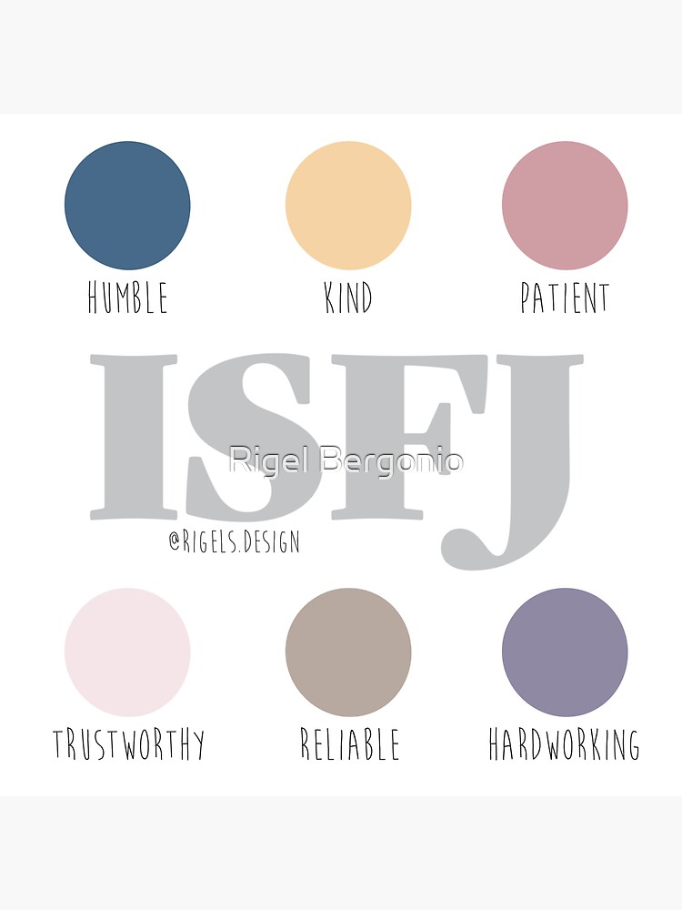 "Copy of ISFJ MBTI - The Defender" Sticker for Sale by rigels-art ...