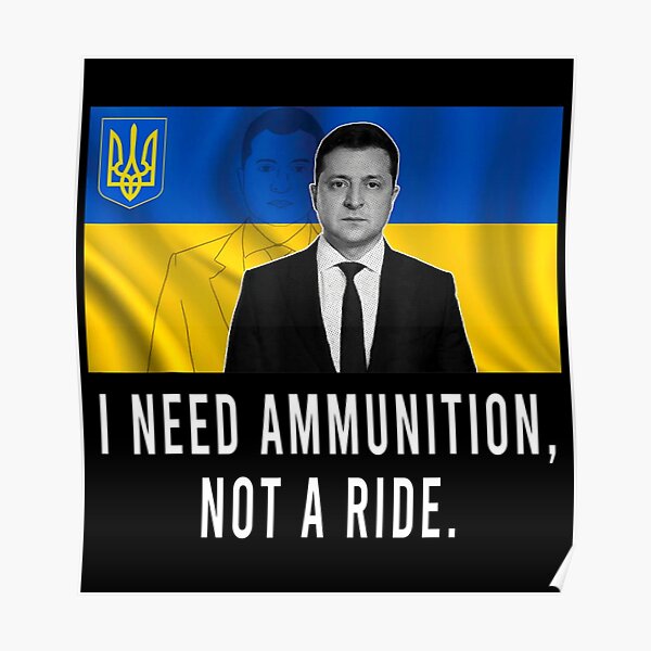 "Ukrainian president volodymyr zelensky" Poster for Sale by Bellla-m ...