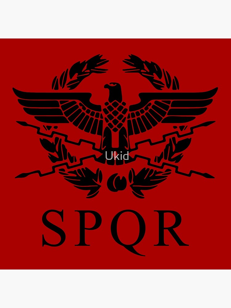 "SPQR (black)" Poster for Sale by Ukid | Redbubble