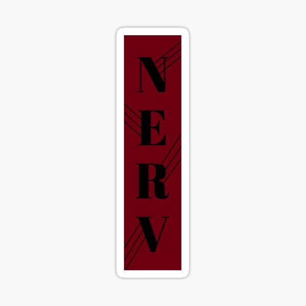 "Nerv Logo Simple Essential" Sticker by Saud-Al-Qabbari | Redbubble