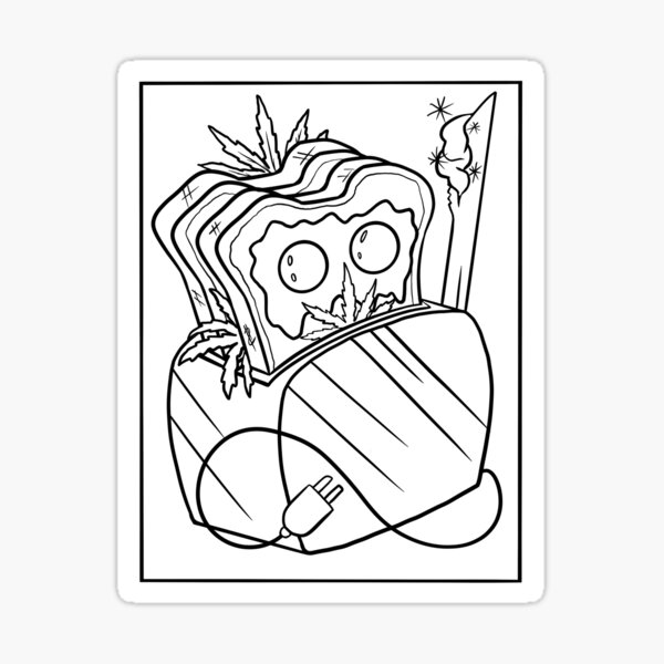"Burnt Toast " Sticker by Questionit | Redbubble