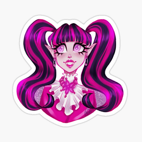 "Draculaura" Sticker von artsbymaddy | Redbubble