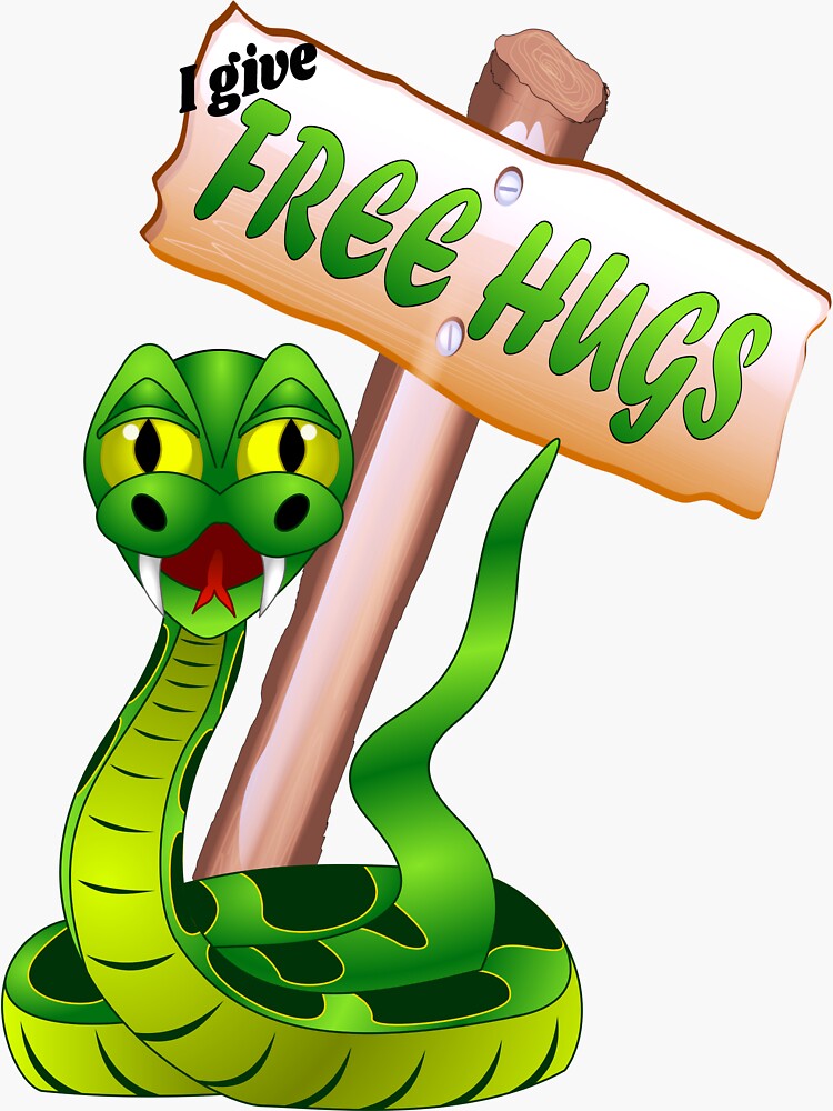 "Funny,I give Free hugs,T-shirt for snake lovers ,Gift lovers hugs and ...