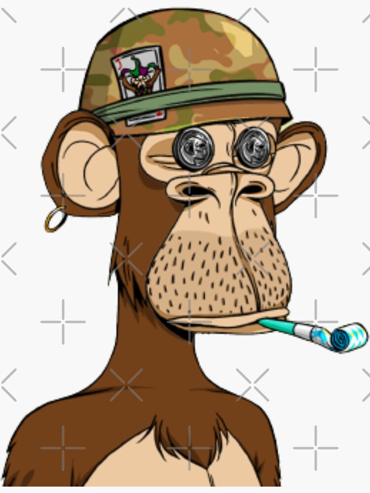 "soldier monkey " Sticker by kheam77 | Redbubble