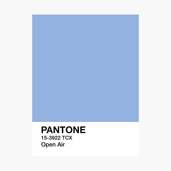 "PANTONE Open Air - Blue" Photographic Print by Mushroom-Gorge | Redbubble