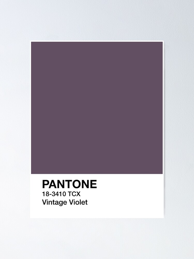 "PANTONE Vintage Violet - Purple" Poster for Sale by Mushroom-Gorge ...