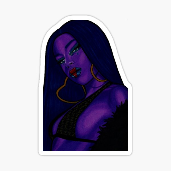 "Bad Gyal II" Sticker by Zenpaistudios | Redbubble