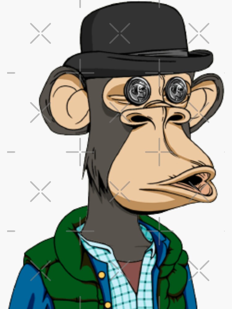 "bowler monkey " Sticker by kheam77 | Redbubble
