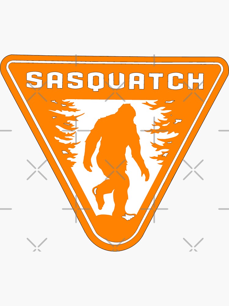 "Sasquatch badge " Sticker for Sale by OKyak | Redbubble