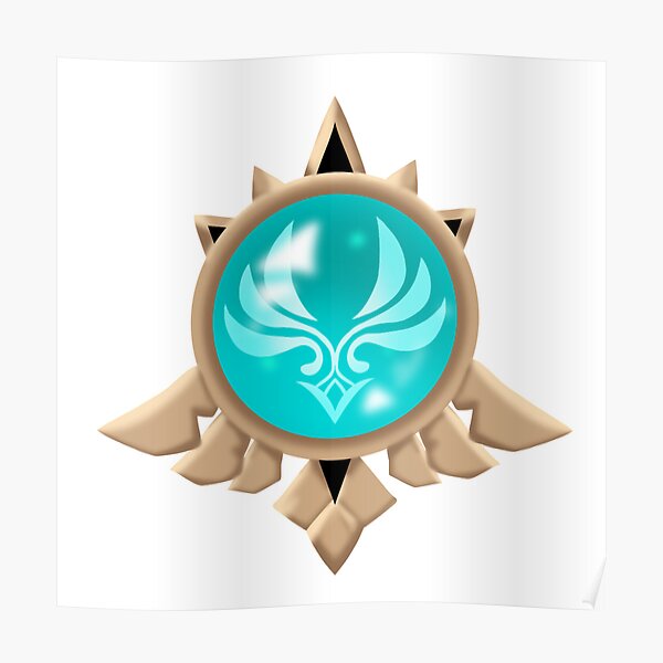 "Mondstadt Anemo Vision" Poster for Sale by HaarlenDraws | Redbubble