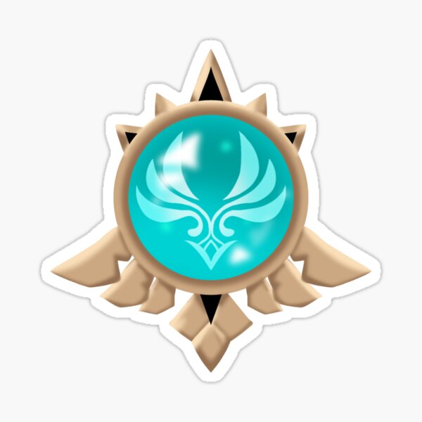 "Mondstadt Anemo Vision" Sticker by HaarlenDraws | Redbubble