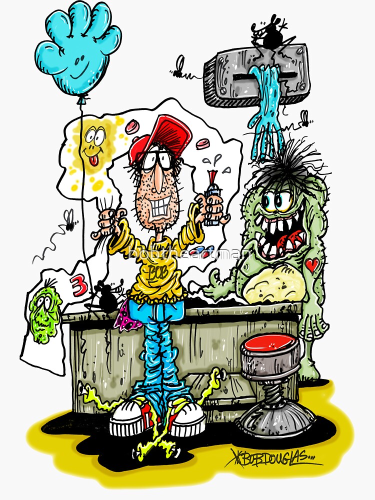 "Monster Doc " Sticker by bobtheartman | Redbubble