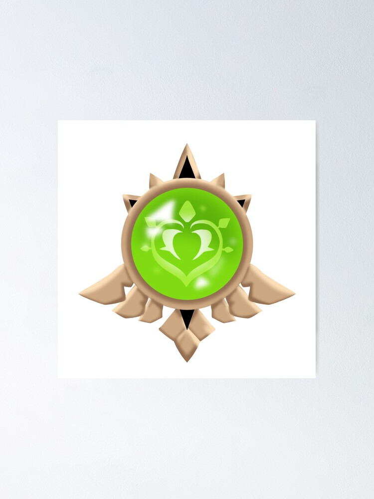 "Mondstadt Dendro Vision" Poster by HaarlenDraws | Redbubble