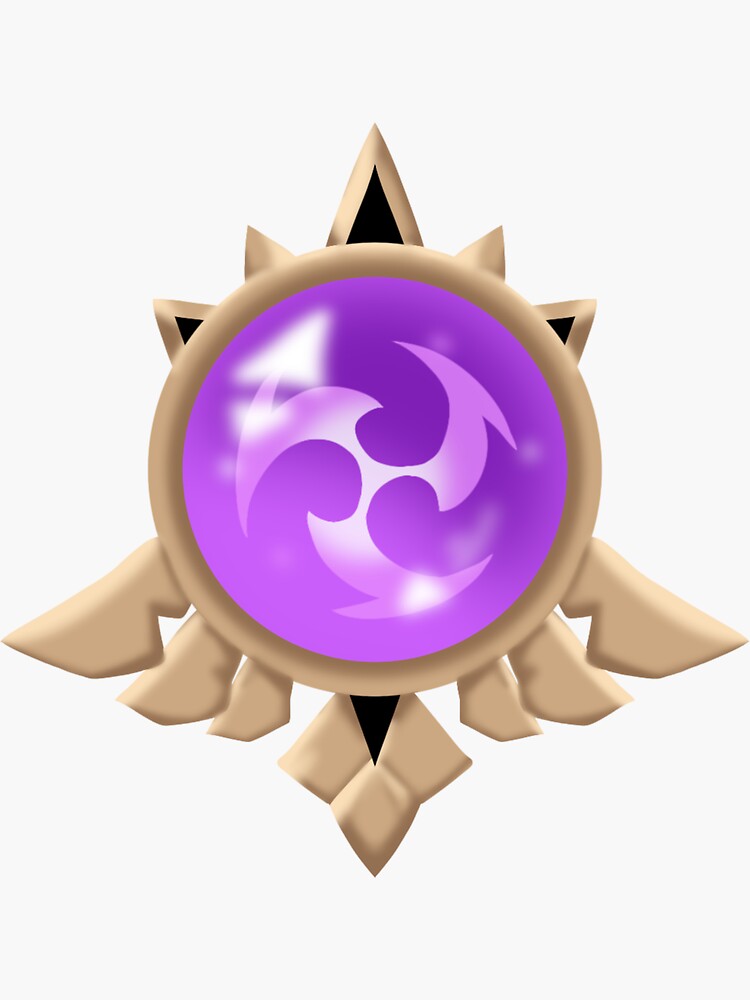 "Mondstadt Electro Vision" Sticker by HaarlenDraws | Redbubble