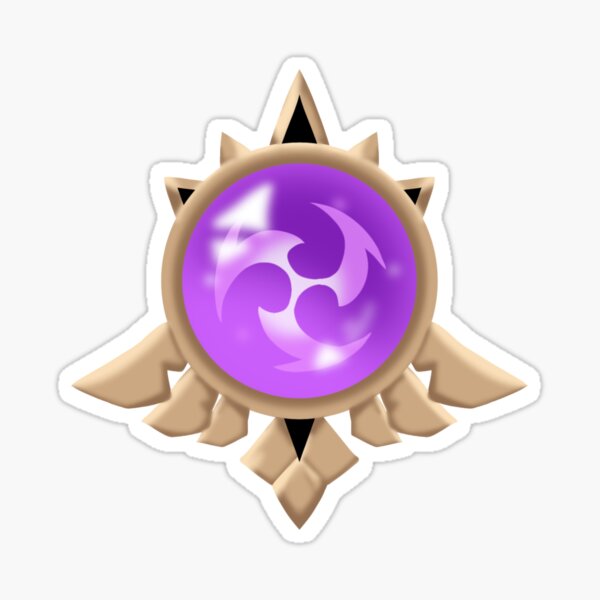 "Mondstadt Electro Vision" Sticker by HaarlenDraws | Redbubble