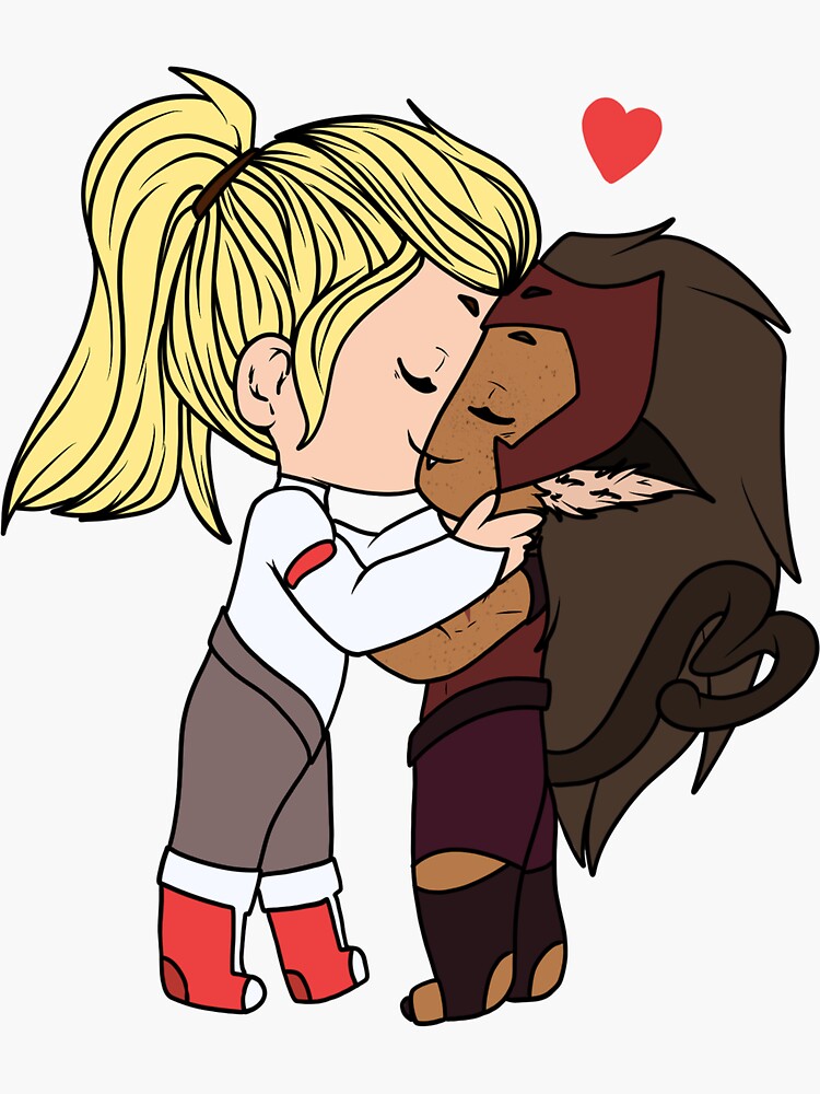 "Catradora kiss" Sticker by samm-arts | Redbubble