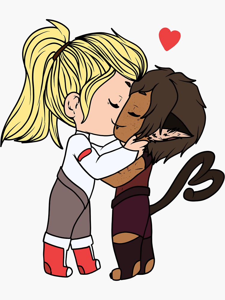 "Catradora kiss" Sticker for Sale by samm-arts | Redbubble