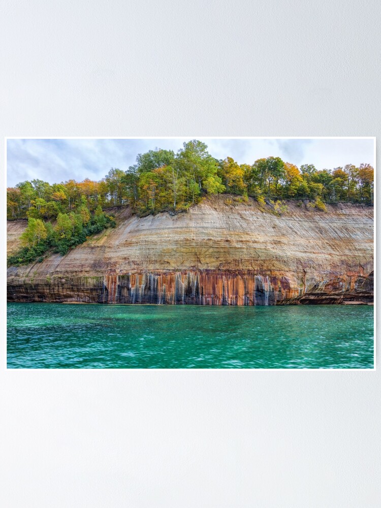 "Colorful Pictured Rocks" Poster by Picturart | Redbubble
