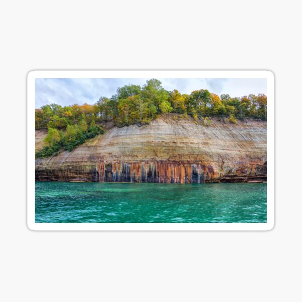 "Colorful Pictured Rocks" Sticker for Sale by Picturart | Redbubble